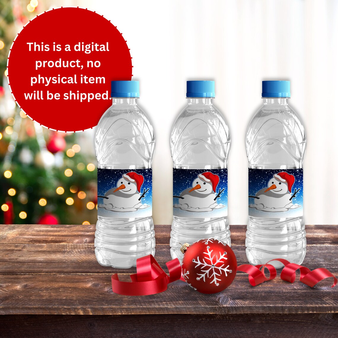 Printable Melted Snowman Labels, Christmas Party Favors, Bottle Tags ...