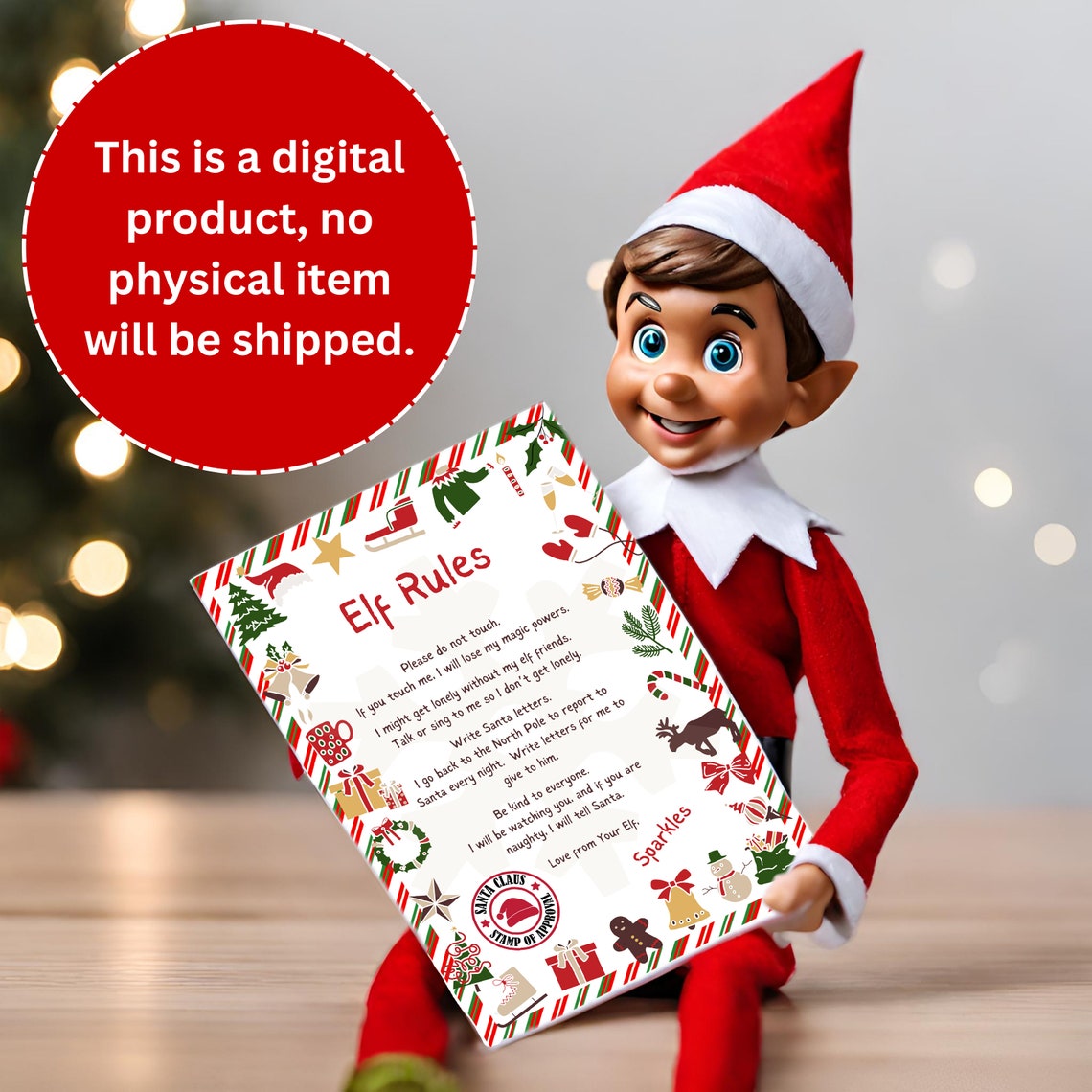 Printable Elf Rules, North Pole Mail, Elf on Shelf Arrival Letter ...