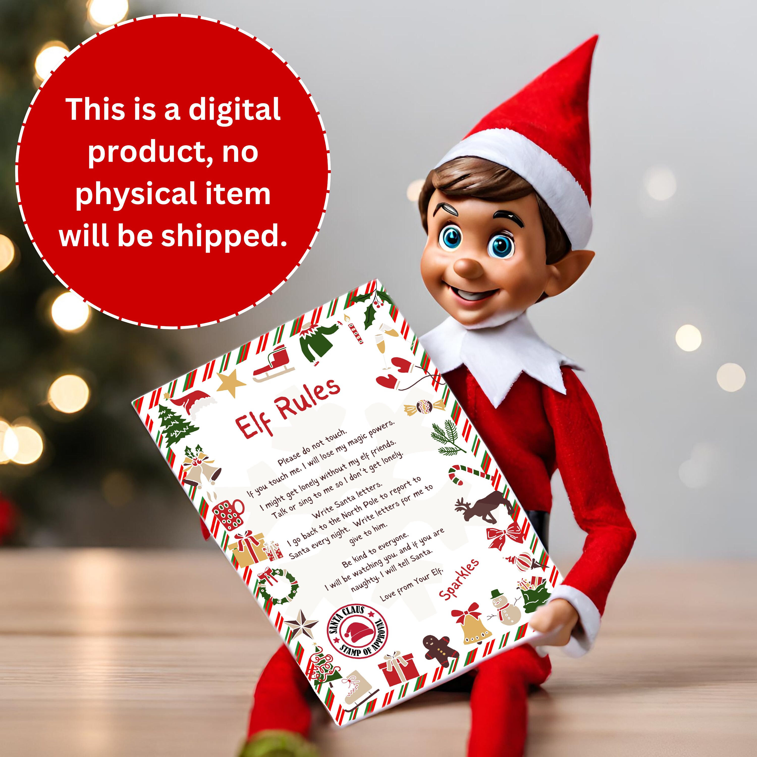 Printable Elf Rules, North Pole Mail, Elf on Shelf Arrival Letter ...