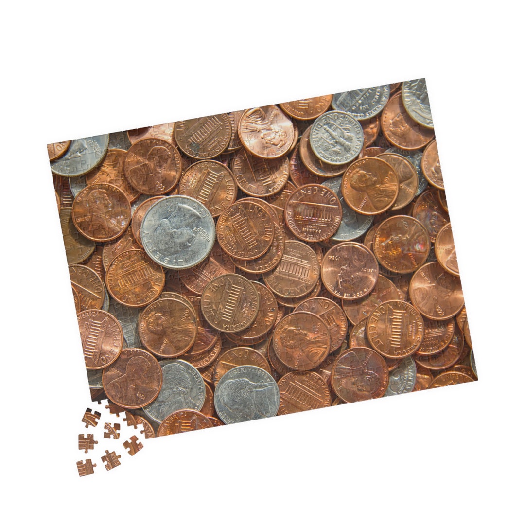 Coins Impossible Jigsaw Puzzle, Loose Change, US Coins Brain Teaser ...