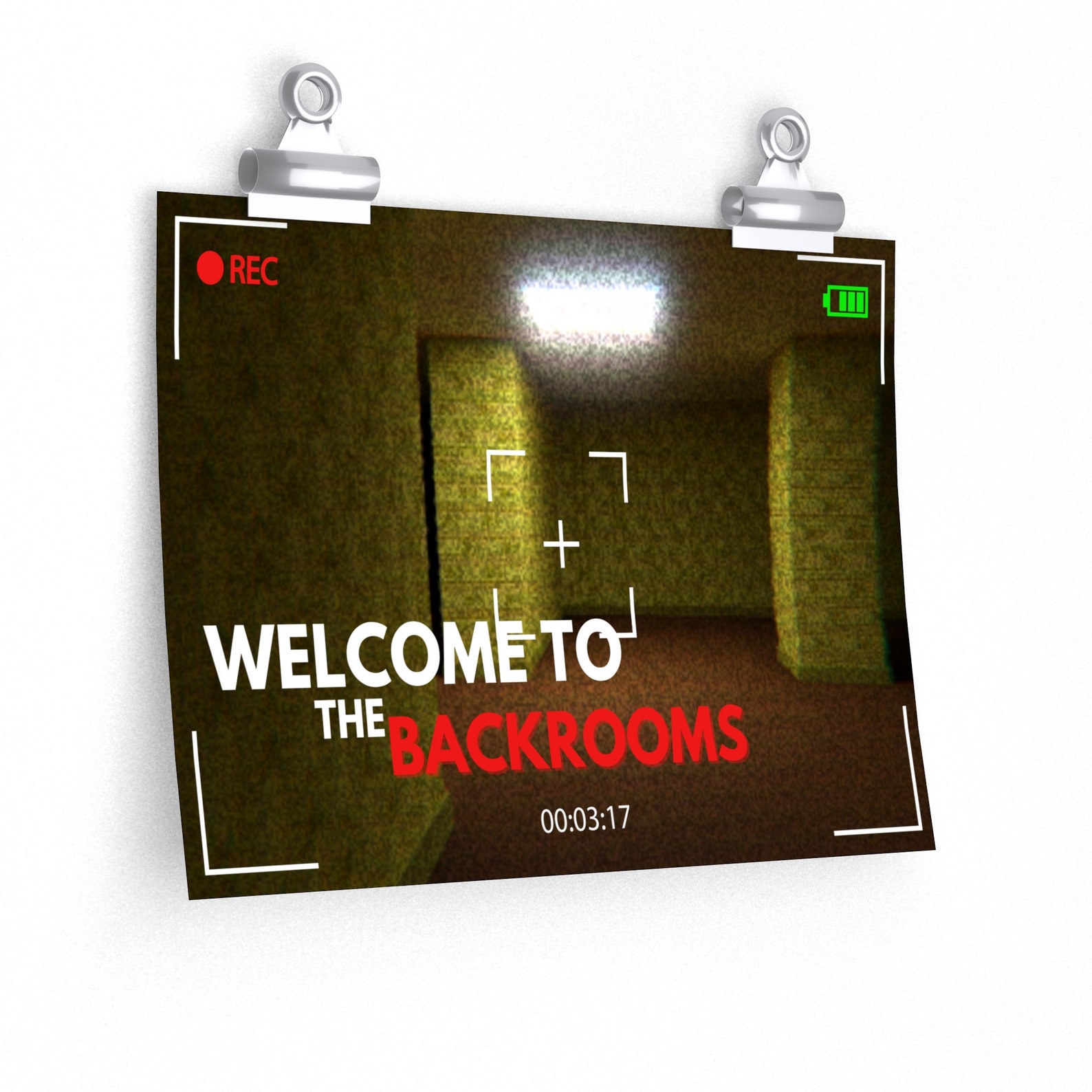 The Backrooms Poster - Creepypasta Poster Print, Art Decor, Backrooms ...