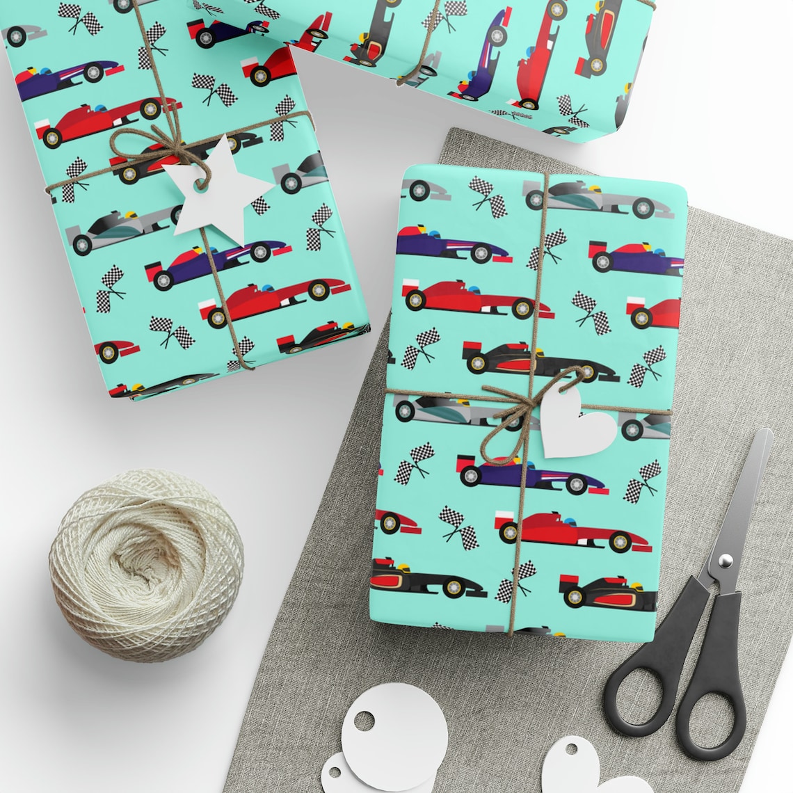 Formula 1 Wrapping Paper, Race Car Gift Wrap, Wrap Beautiful Presents ...