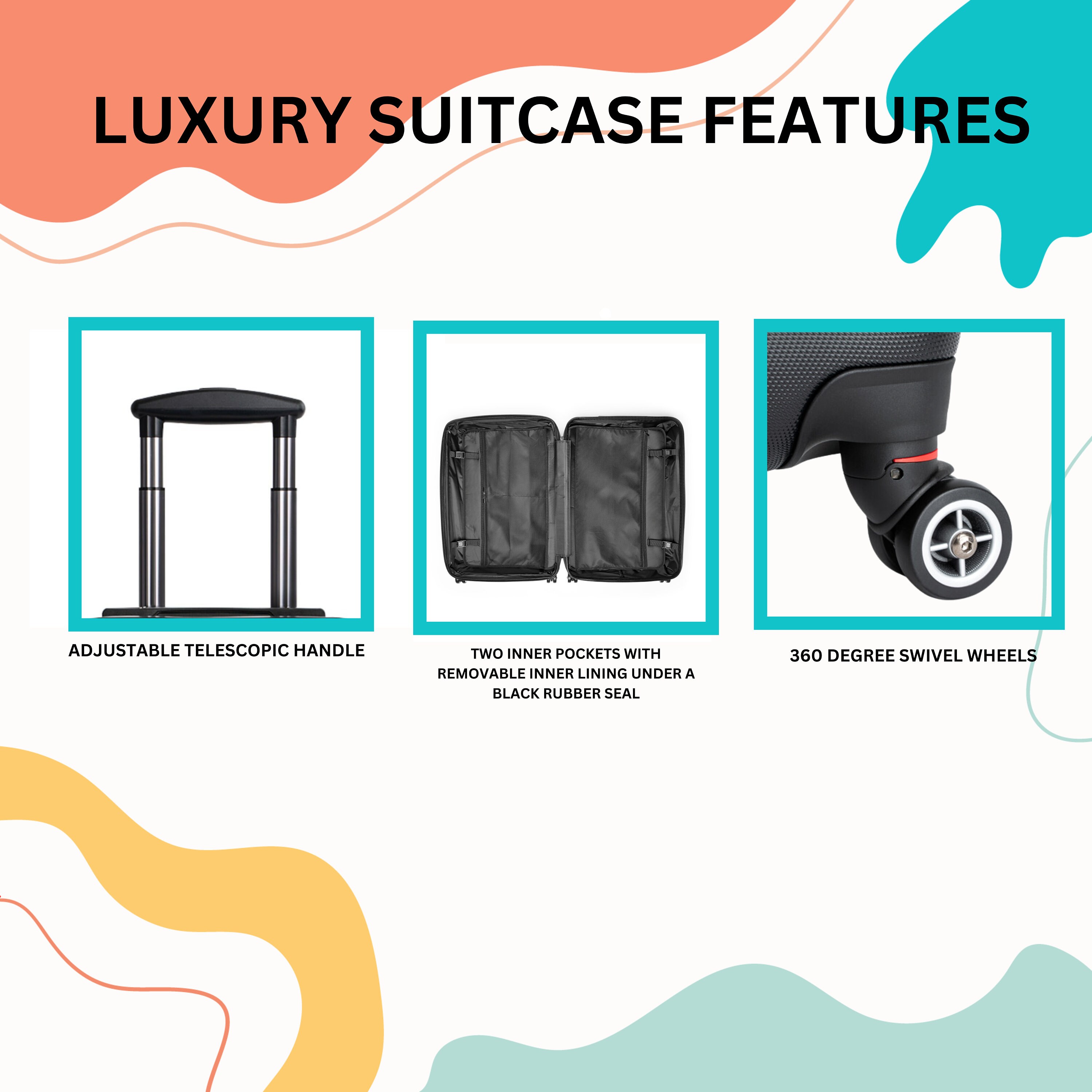 Galaxy Suitcase, Outer Space Luggage, Hardshell Rolling Suitcase for ...