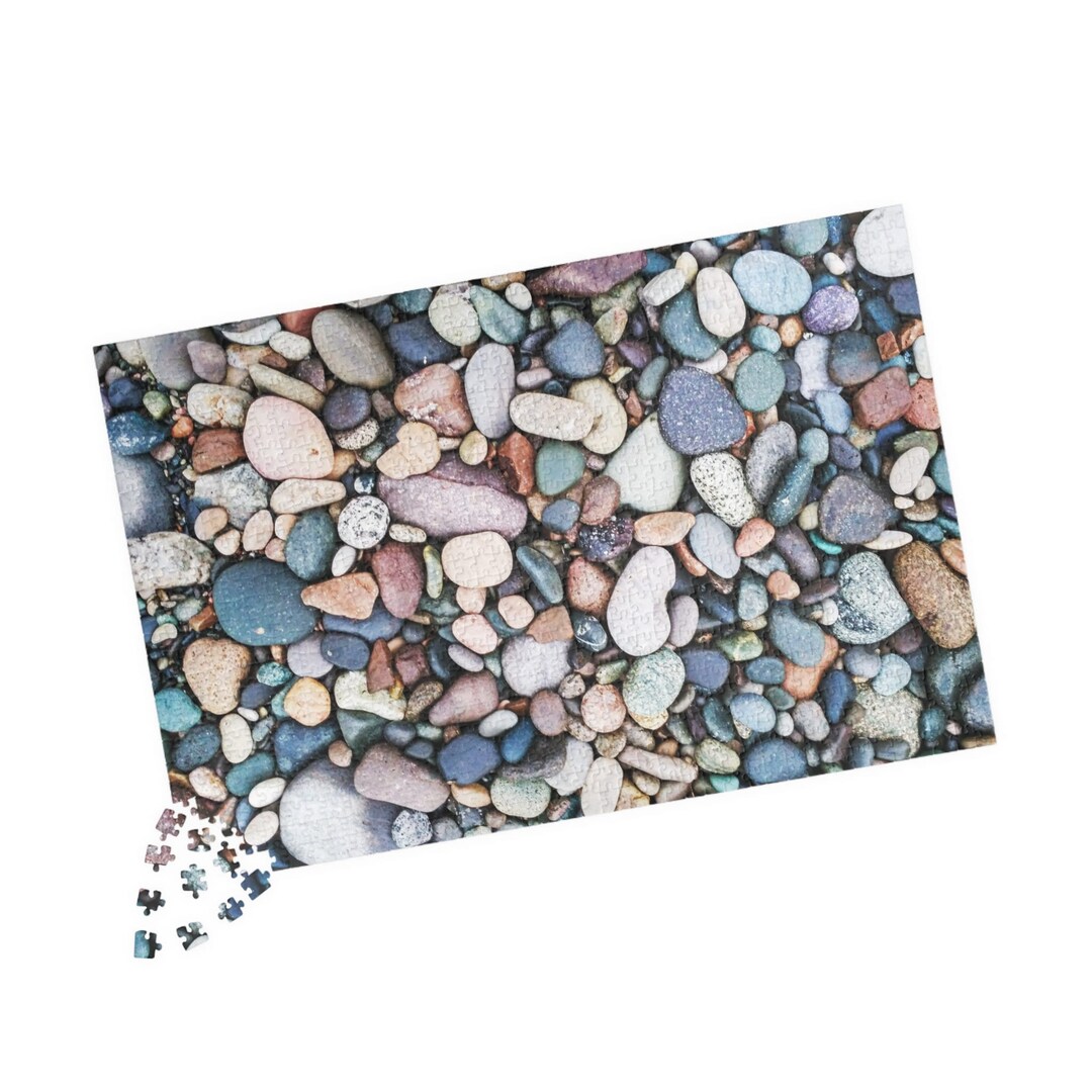 Pebble Jigsaw Puzzle: River Rocks Theme, Family Games Night - Etsy