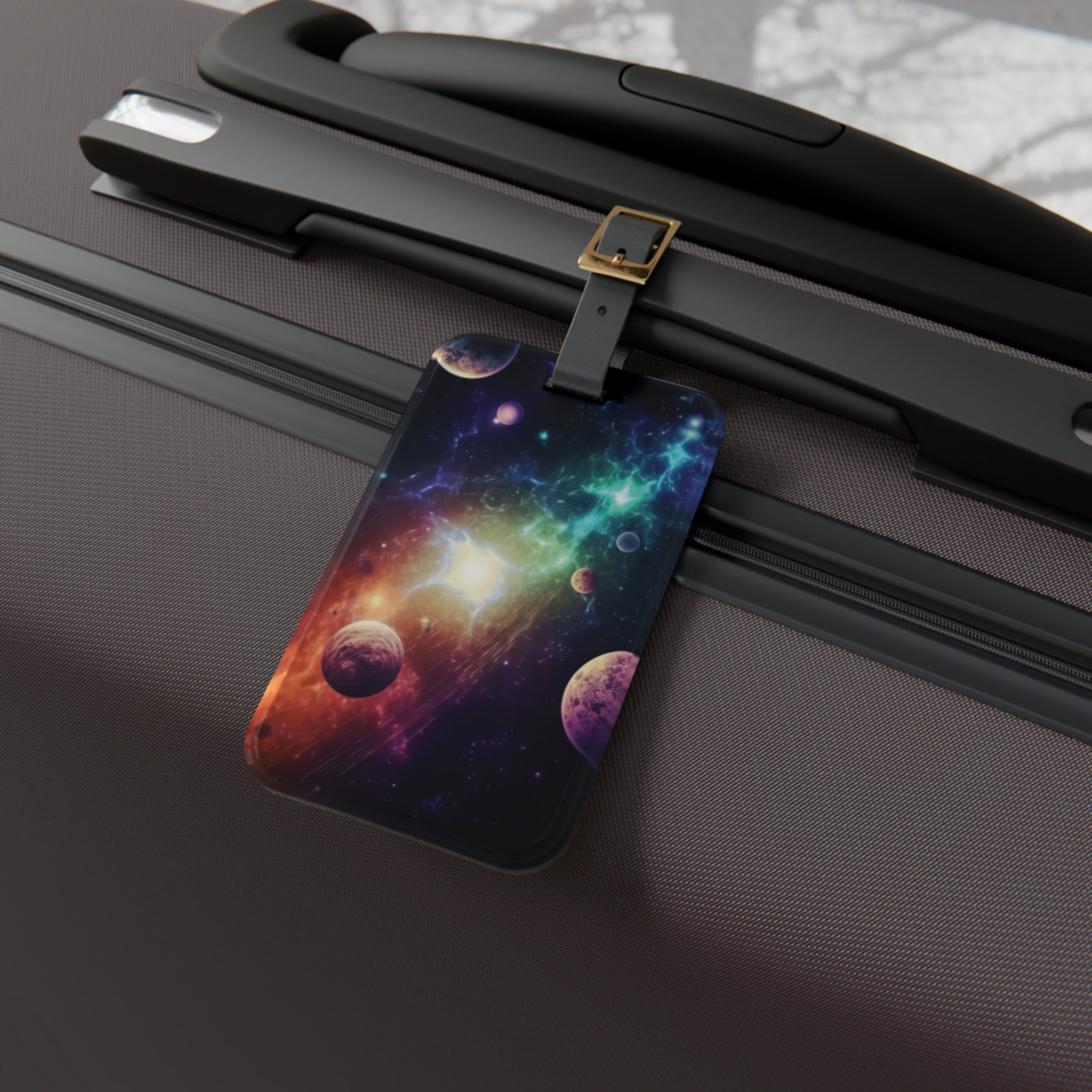 Galaxy Luggage Name Tag Outer Space Luggage ID for Suitcase - Etsy