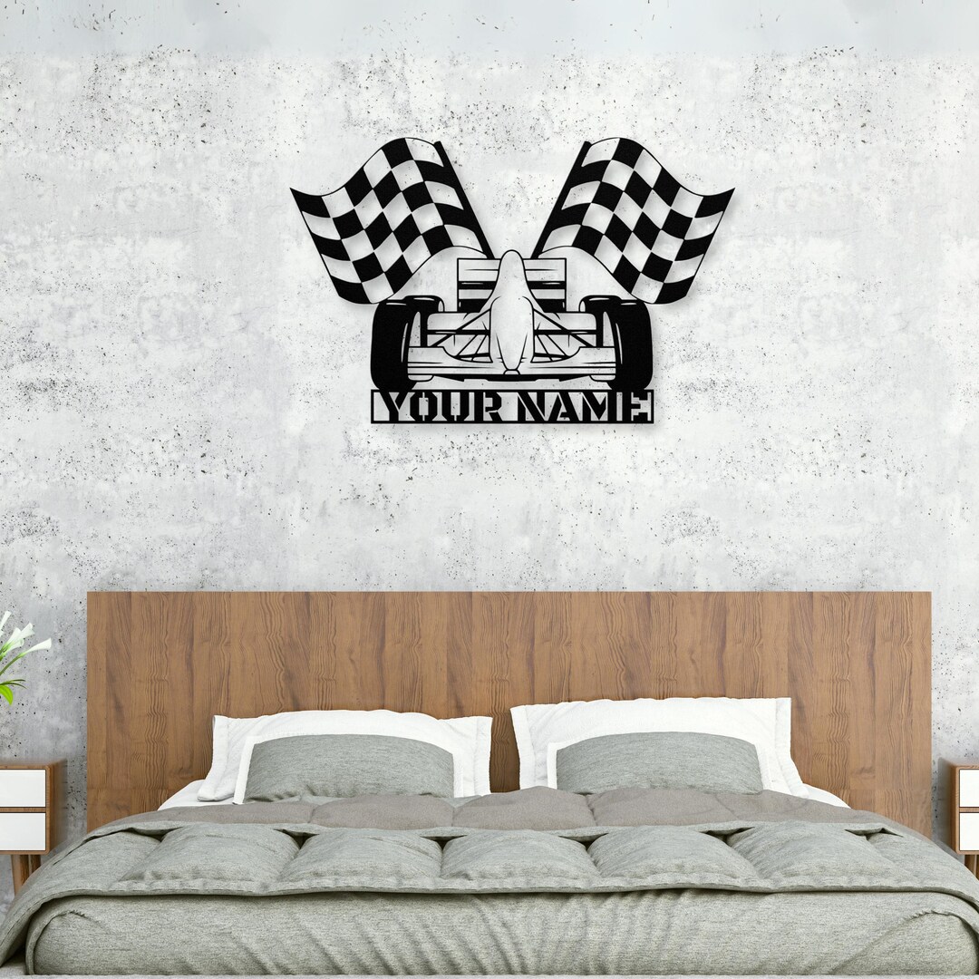 Personalized Formula 1 Race Car Metal Sign Custom Name - Etsy