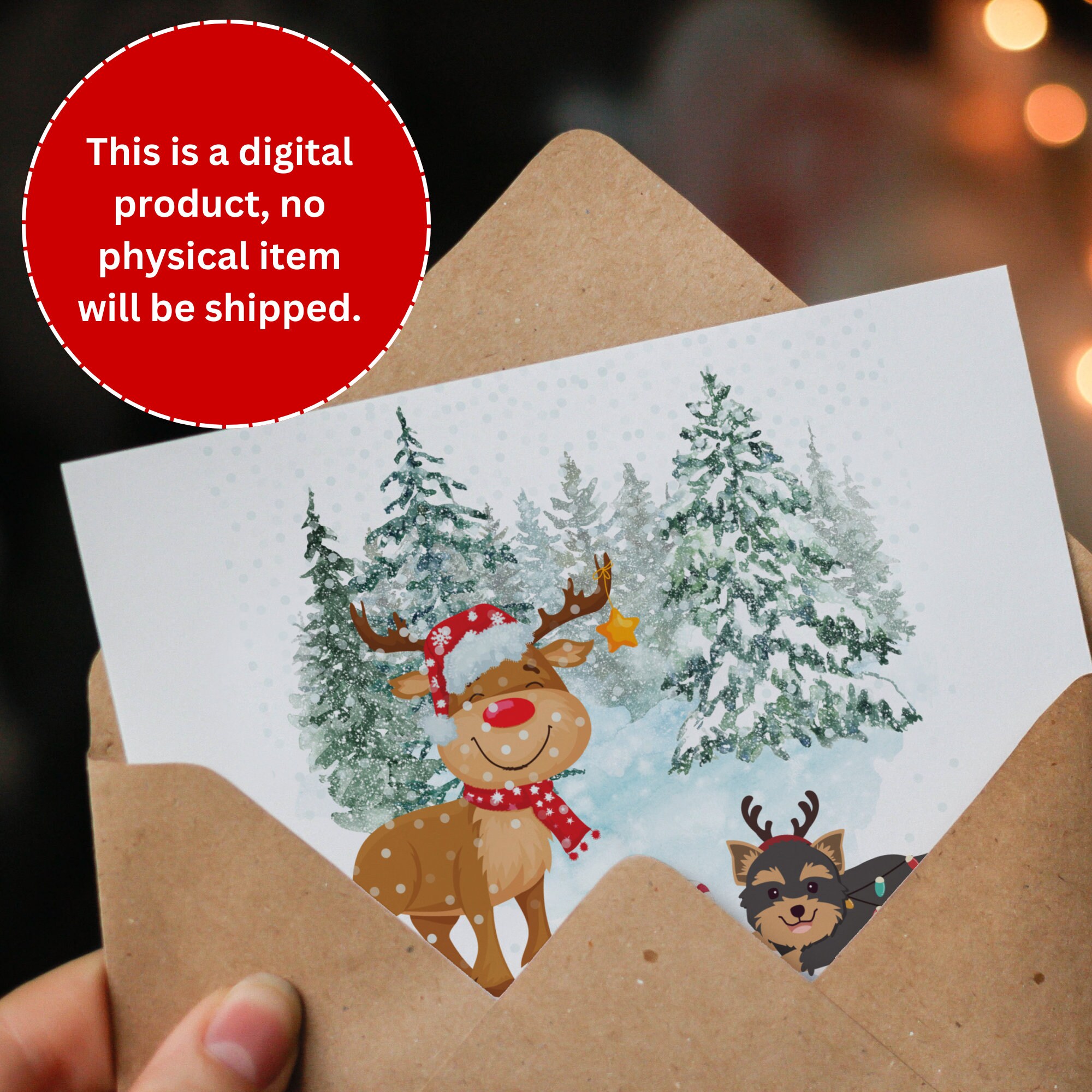 Cartoon Reindeer SVG, Cute Cartoon Christmas Reindeer Printable, Merry ...