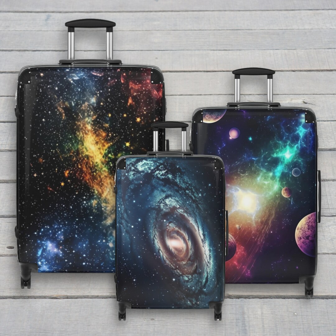 Galaxy Suitcase, Outer Space Luggage, Hardshell Rolling Suitcase for ...