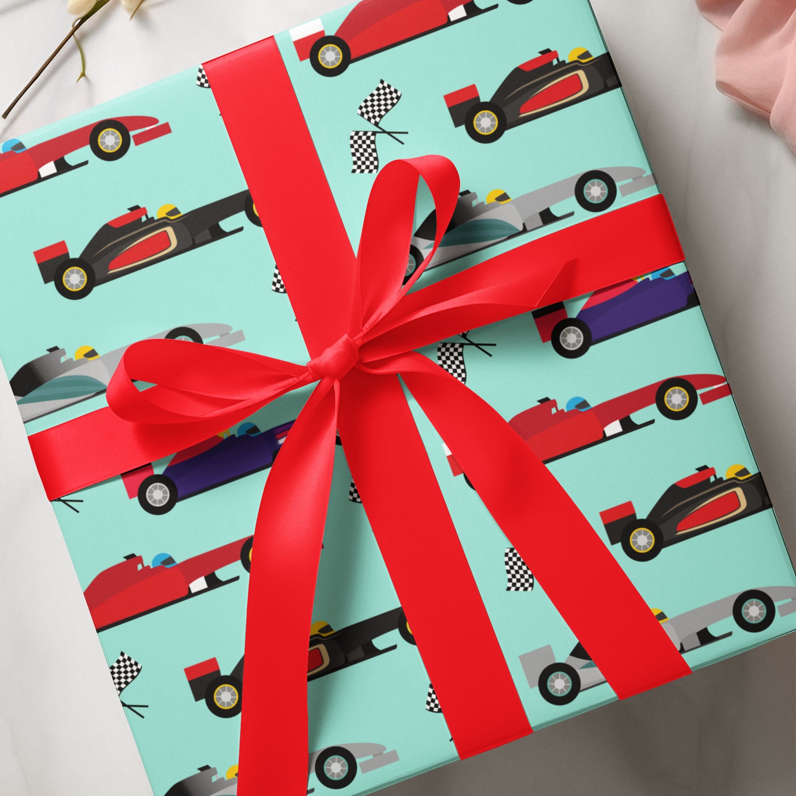 Formula 1 Wrapping Paper, Race Car Gift Wrap, Wrap Beautiful Presents ...