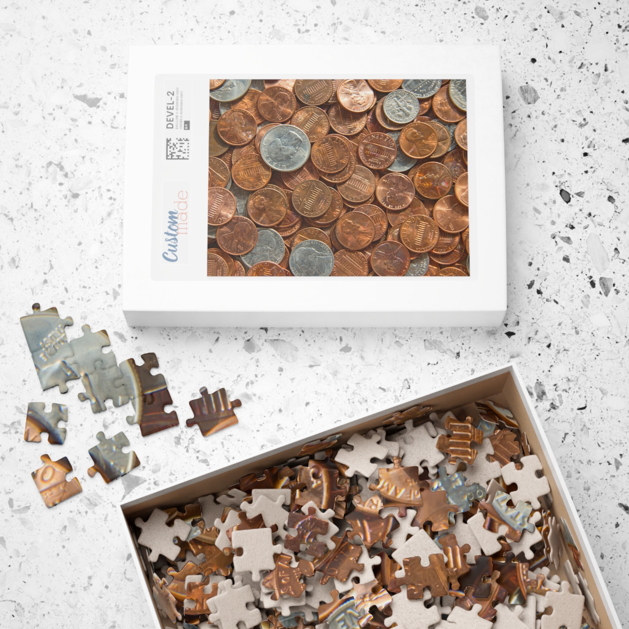Coins Impossible Jigsaw Puzzle, Loose Change, US Coins Brain Teaser ...