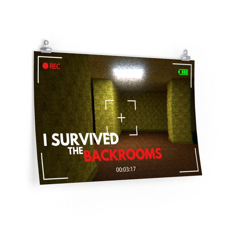 The Backrooms Poster - Creepypasta Poster Print, Art Decor, Backrooms ...