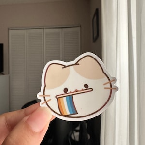 Aroace Cat | Laptop Stickers | Kawaii Stickers | Cute Stickers ...