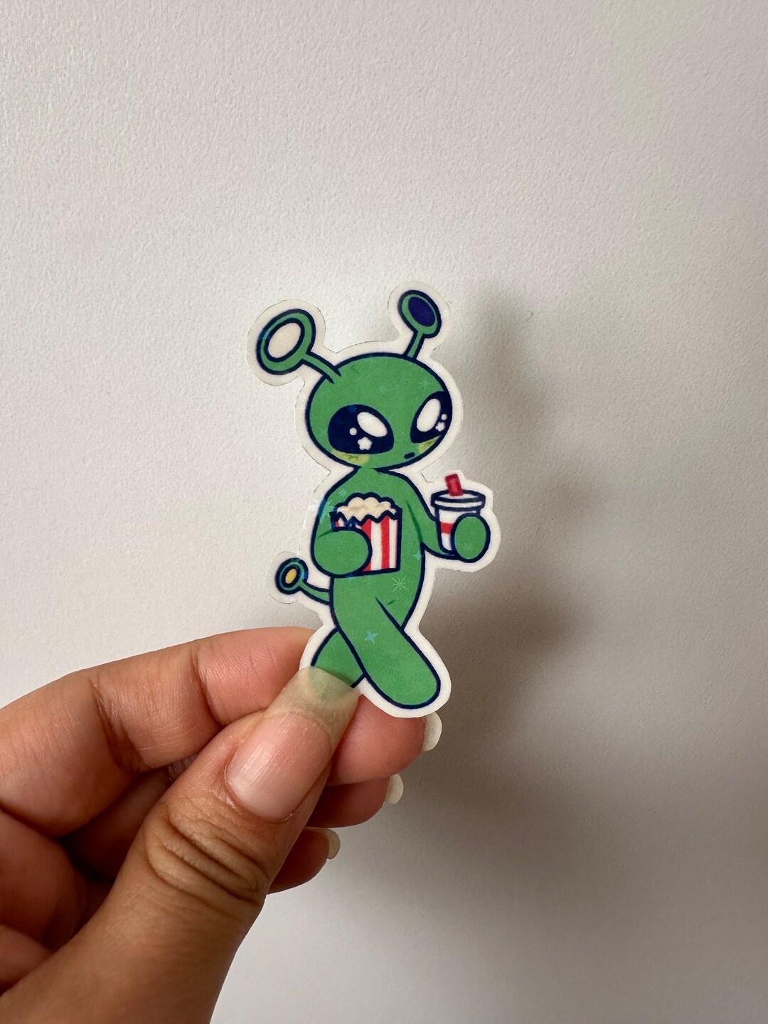 Holographic Alien Stickers | Laptop Stickers | Kawaii Stickers | Cute ...