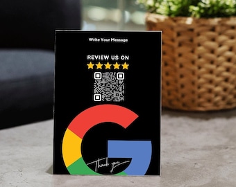 Google Review Sticker Template, Google Review QR Code, Review on Google ...