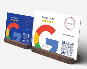 Google Review Sticker Template, Google Review QR Code, Review on Google ...