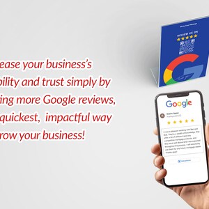Google Review QR Counter Card Template, Google Review QR Code, Review ...