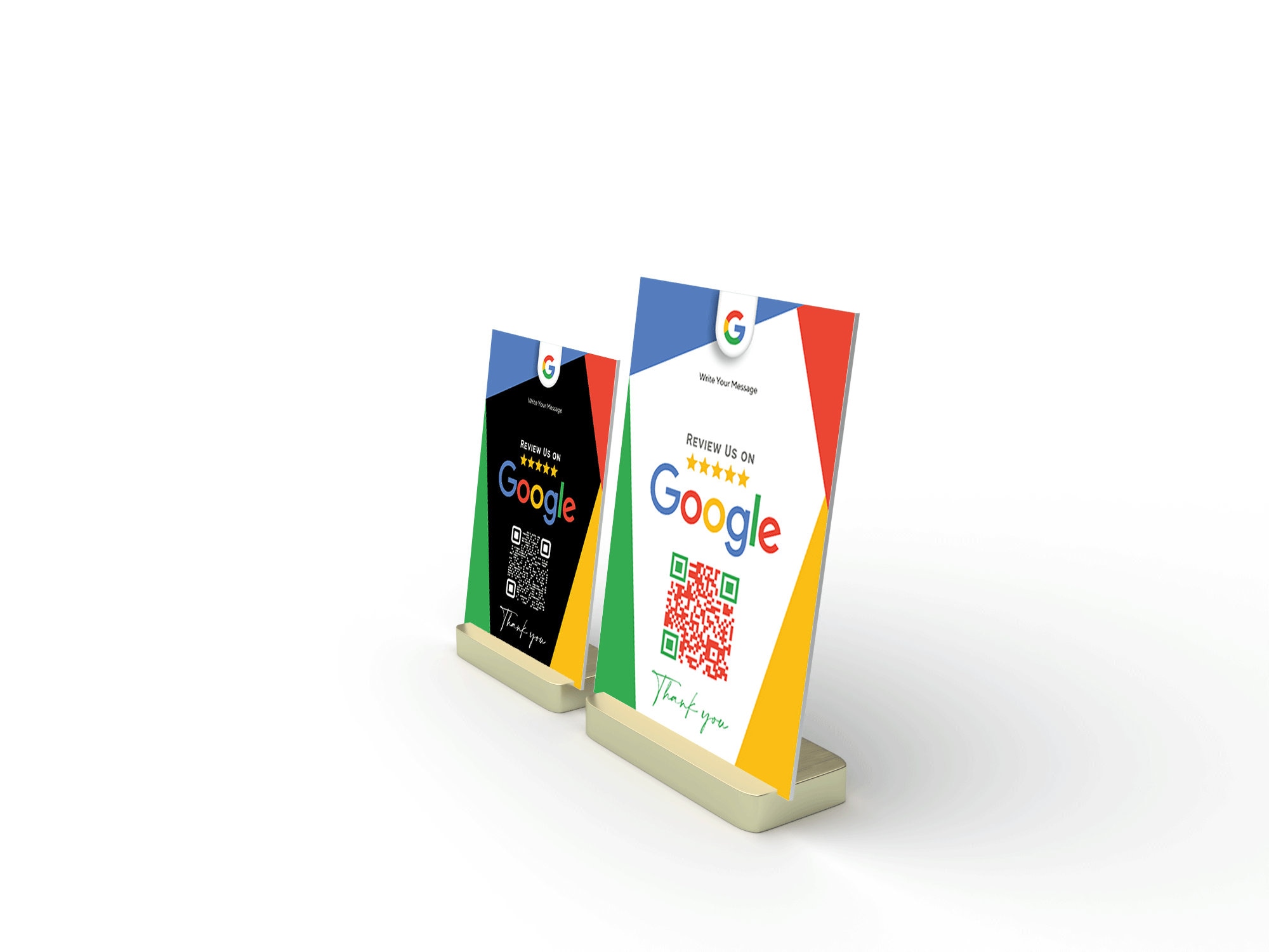 Google Review Sticker Template, Google Review QR Code, Review on Google ...