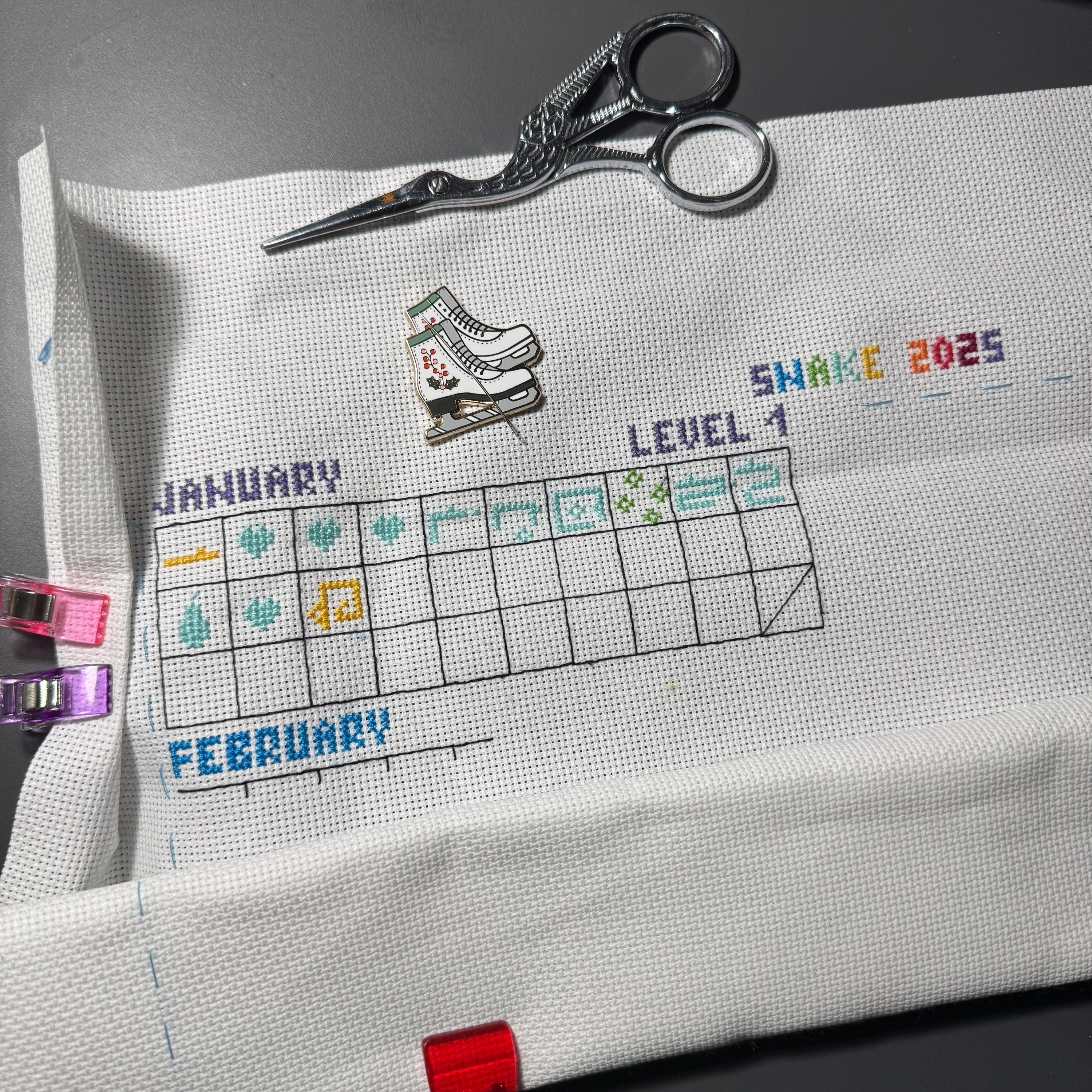 Temperature Cross Stitch PDF Pattern ; Annual Temperature Map 2025 ...