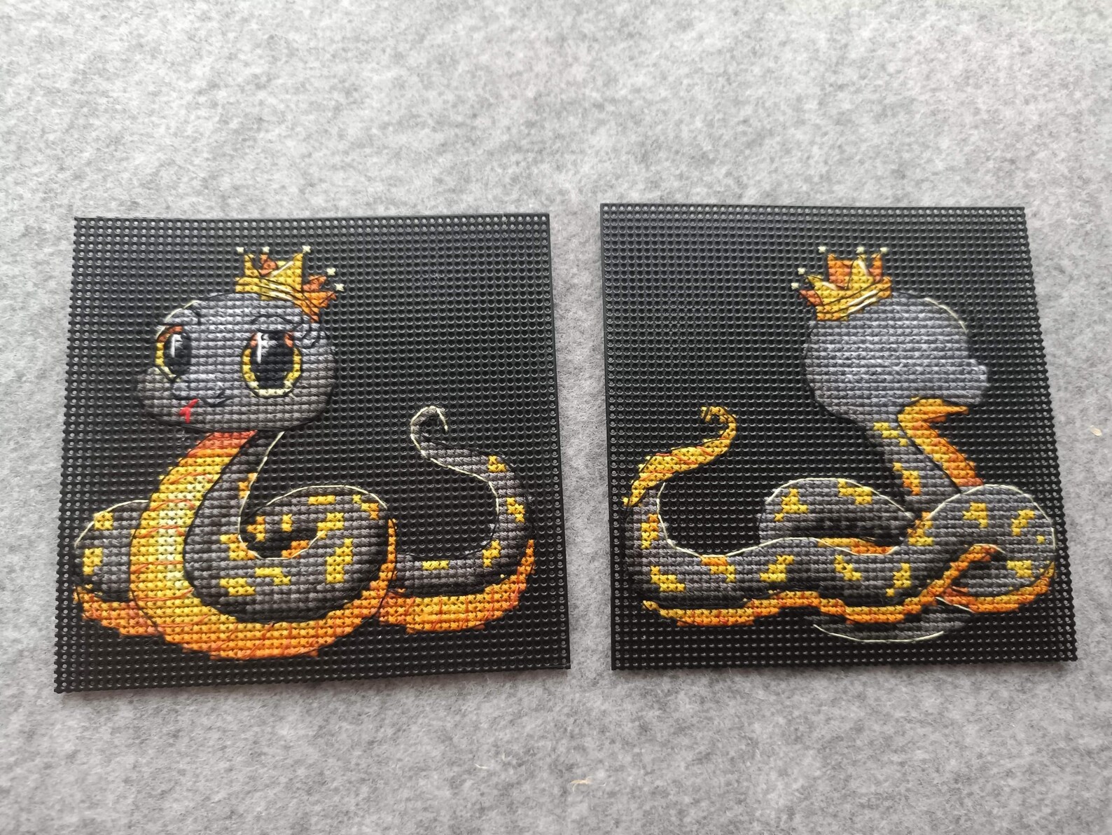 Snake New Year Cross-stitch Pattern ; King Cobra Embroidery Pattern ...