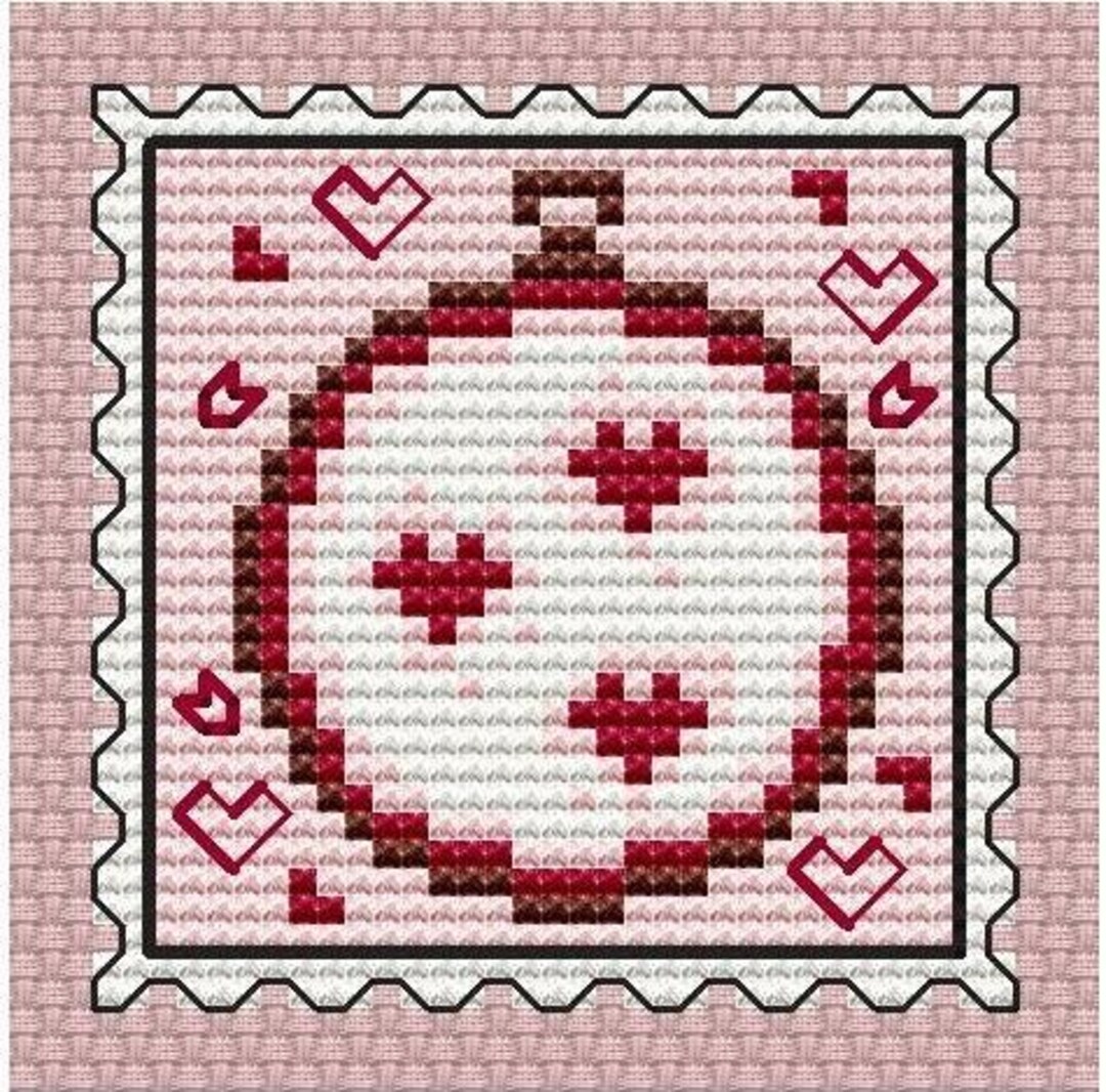 Pink Heart Embroidery Pattern: Beginner Stitching (PDF Pattern) - Etsy