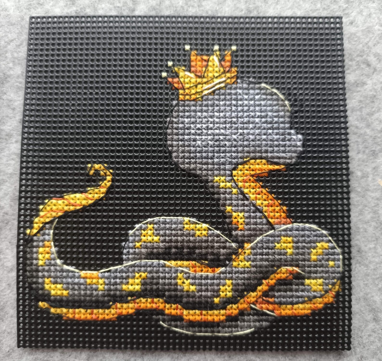 Snake New Year Cross-stitch Pattern ; King Cobra Embroidery Pattern ...