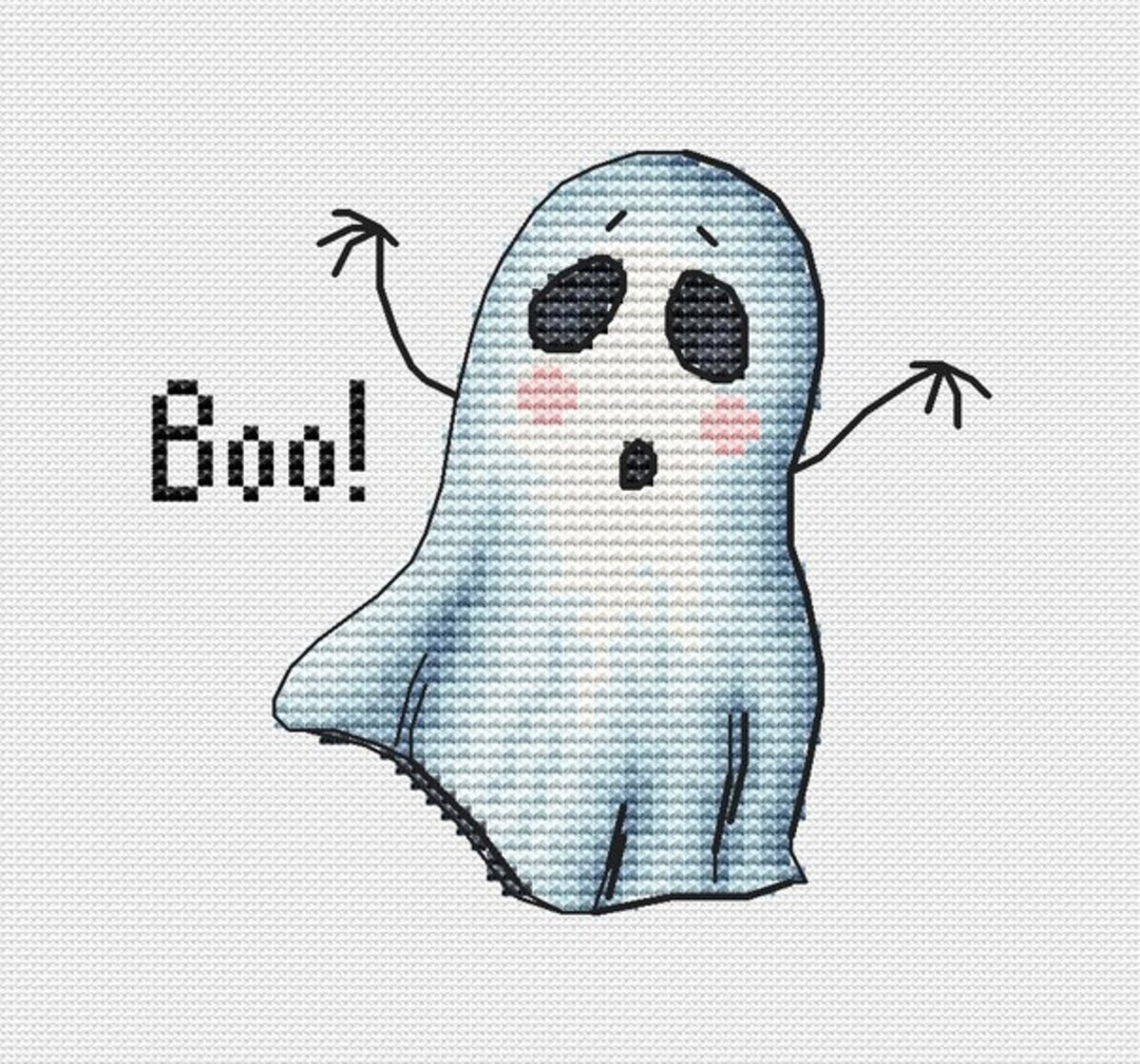 Halloween Ghost PDF Pattern ; Magic Embroidery Pattern ; Digital ...