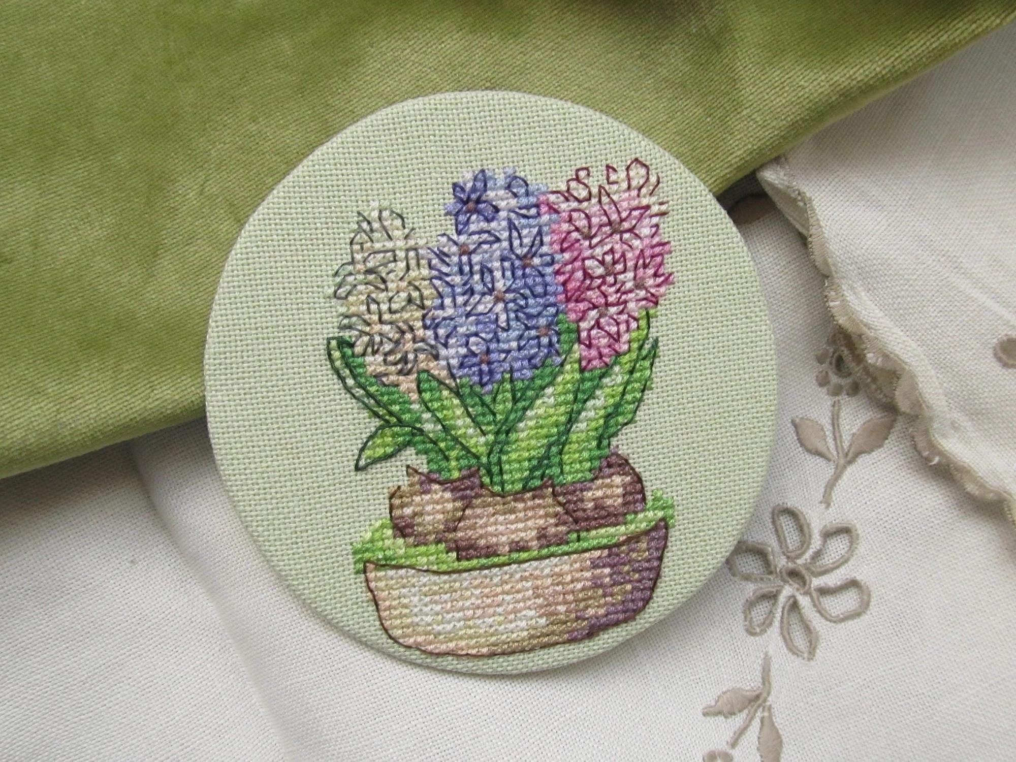 Hyacinth Cross-stitch Pattern ; Spring Flower Embroidery Pattern ...