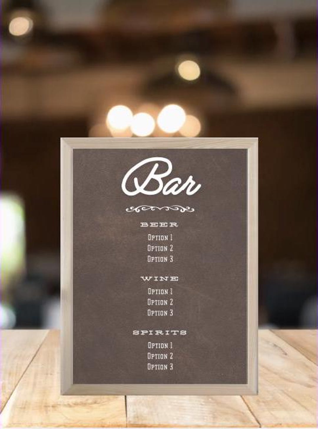 Rustic Western Bar Menu Template - Etsy