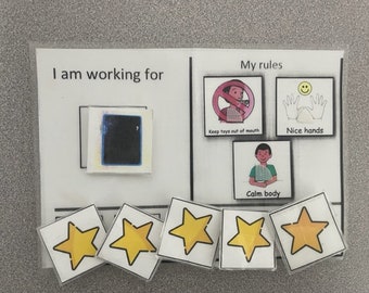 Dinosaur Themed Token Board, Token Economy Token System Reward Board ...