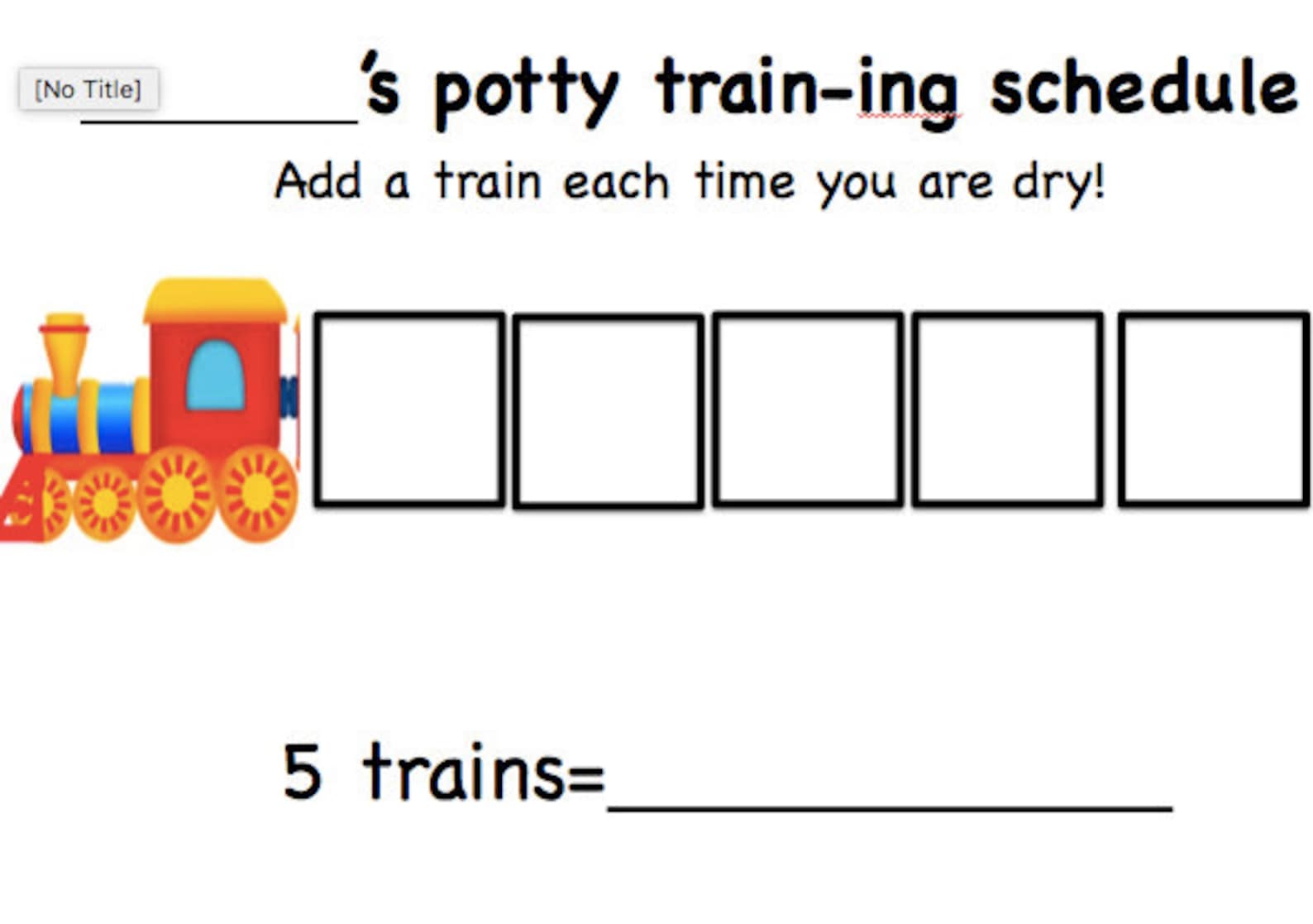 Potty Train-ing Token Board - Etsy