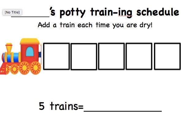 Potty Train-ing Token Board - Etsy