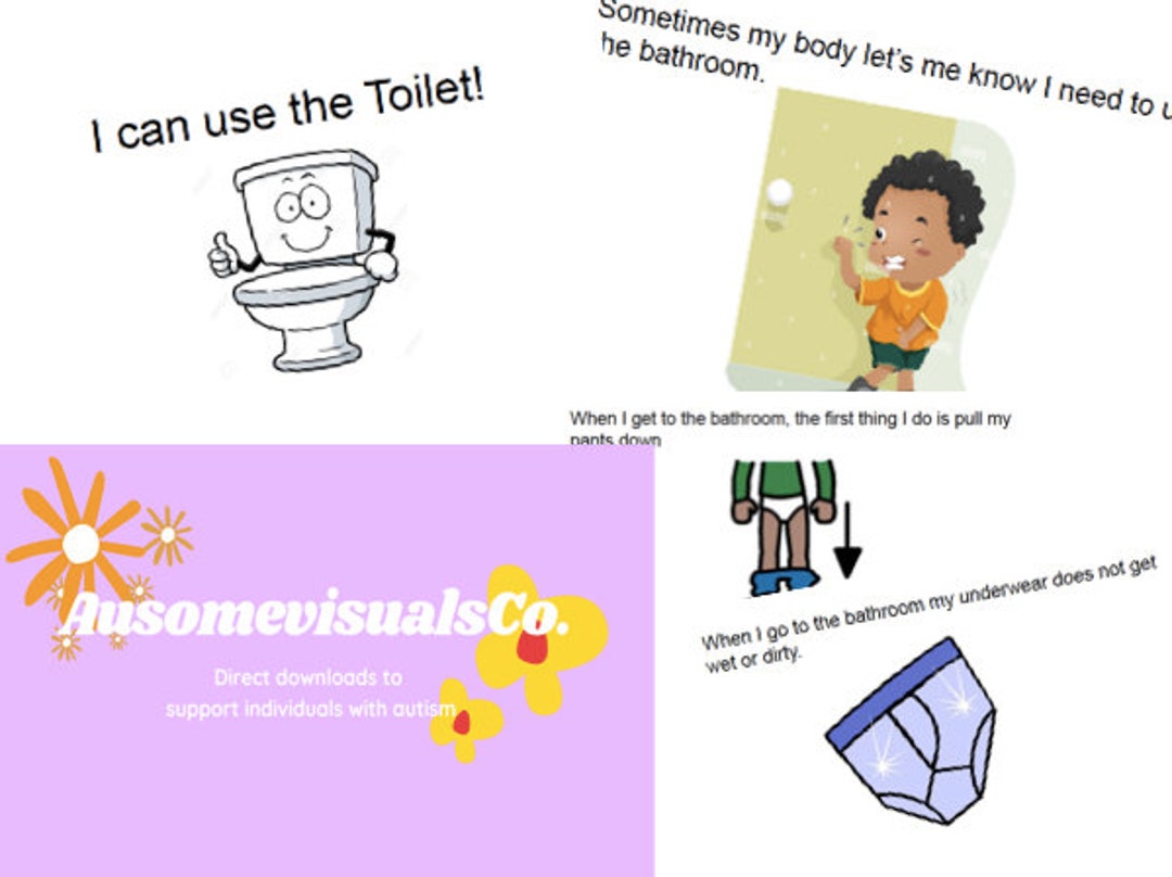 I Can Use the Potty Social Story - Etsy