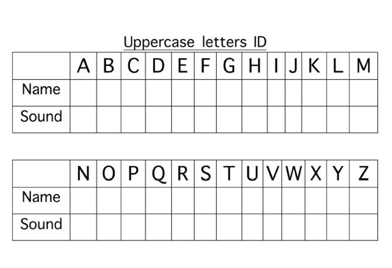 Letter Sound and Letter Identification Assessment - Etsy