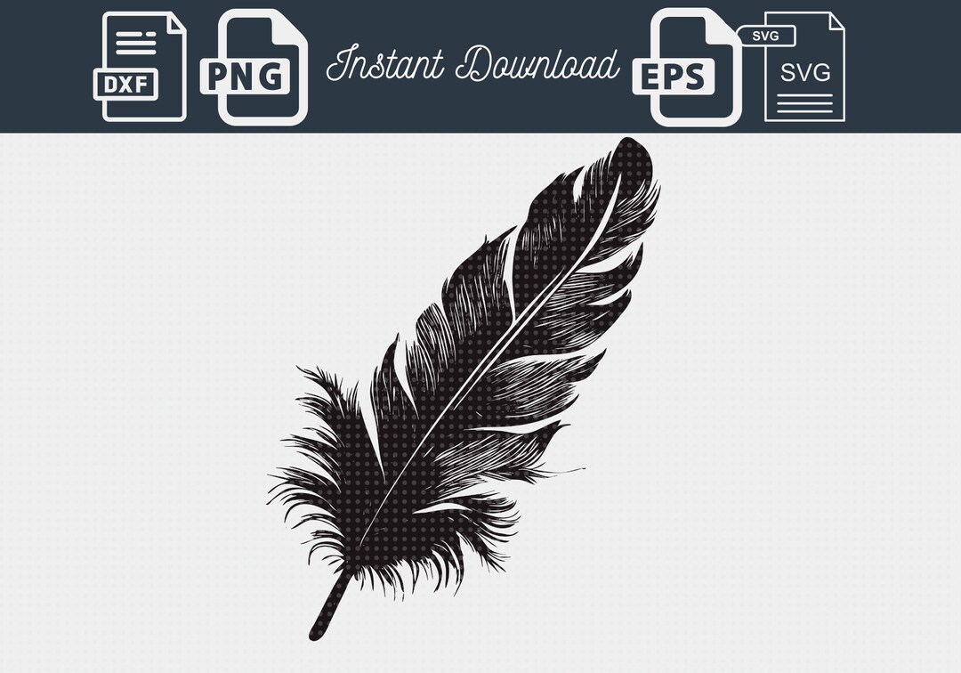 Feather Svg | Feather Svg File for Cricut | Feather Svg Cut File ...