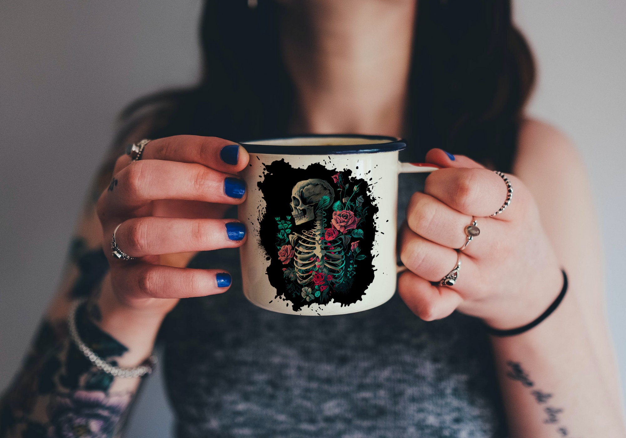 Bones and Rose PNG Clipart Digital Download Human Anatomical - Etsy