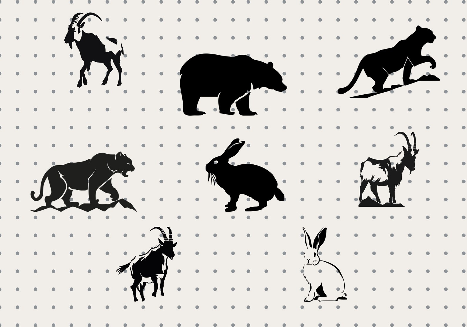 Woodland Animal Bundle Editable Template Animal SVG Bundle - Etsy