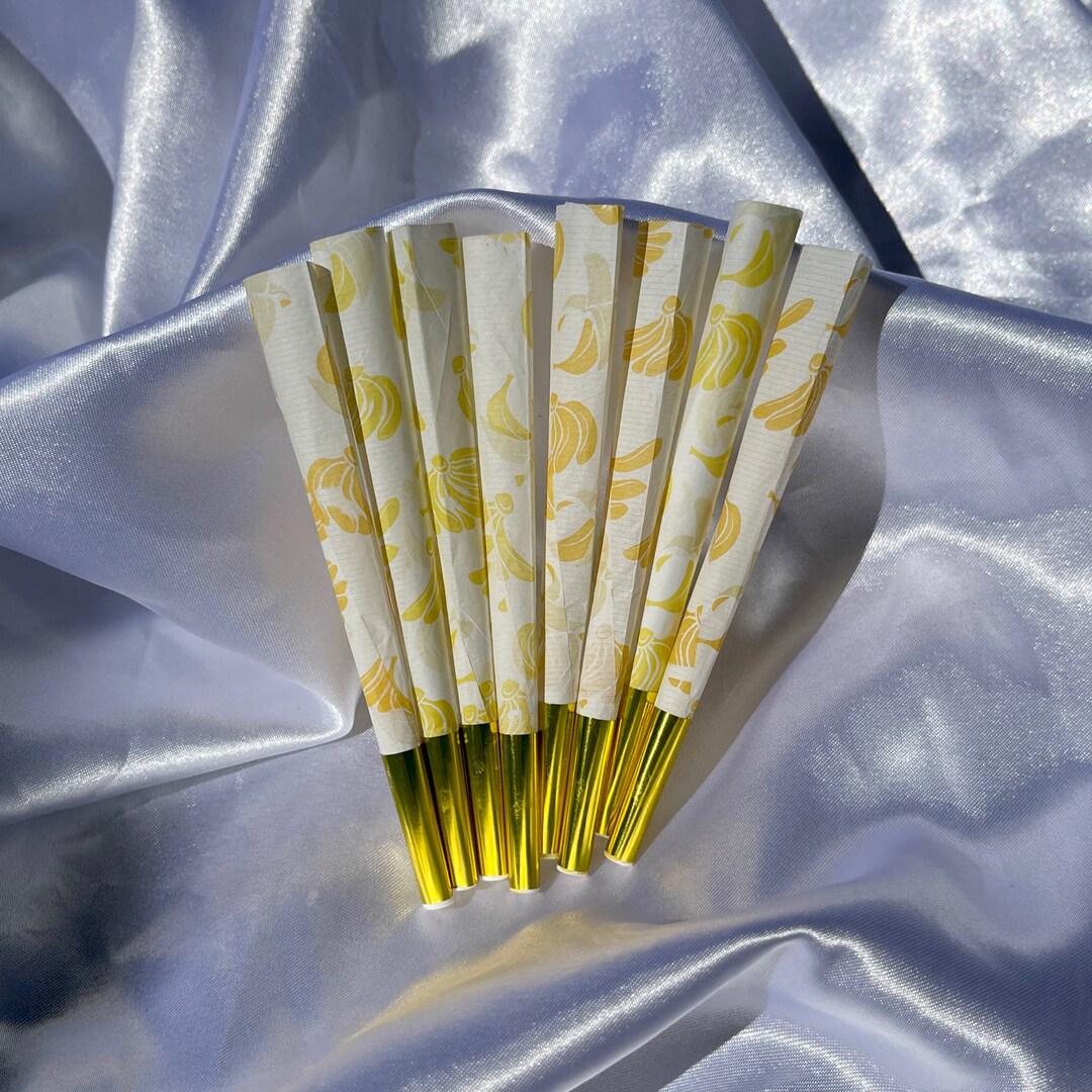 Banana 8 Pack Pre Rolled Cones Female Smoking Accessories Girly Rolling ...