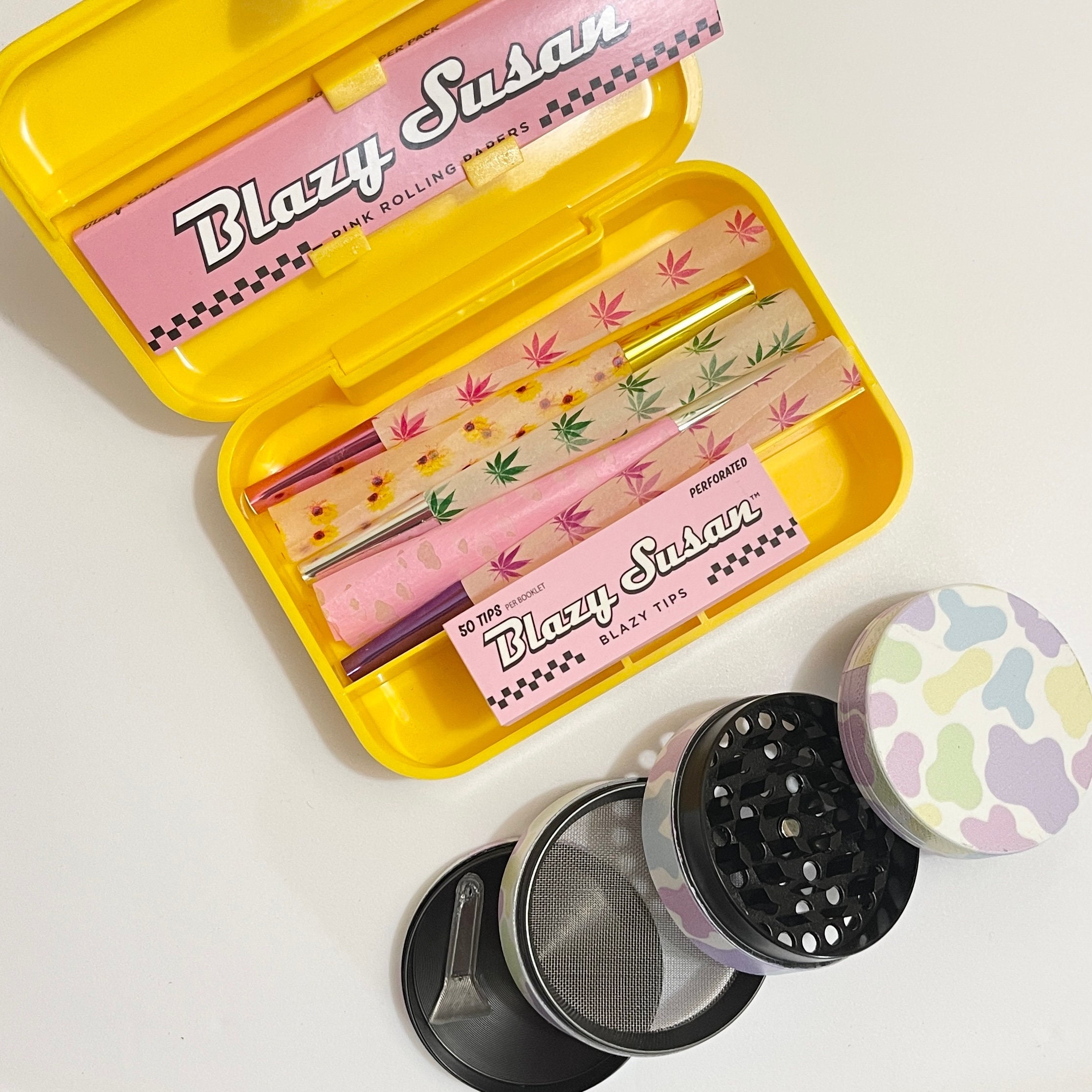 Stash & Grinder Kit Pre Rolled Cones Cow Grinder Tobacco - Etsy