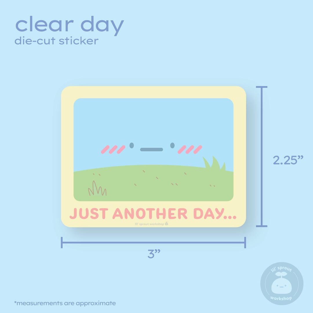 Today's Forecast... Just Another Day Sticker - Etsy
