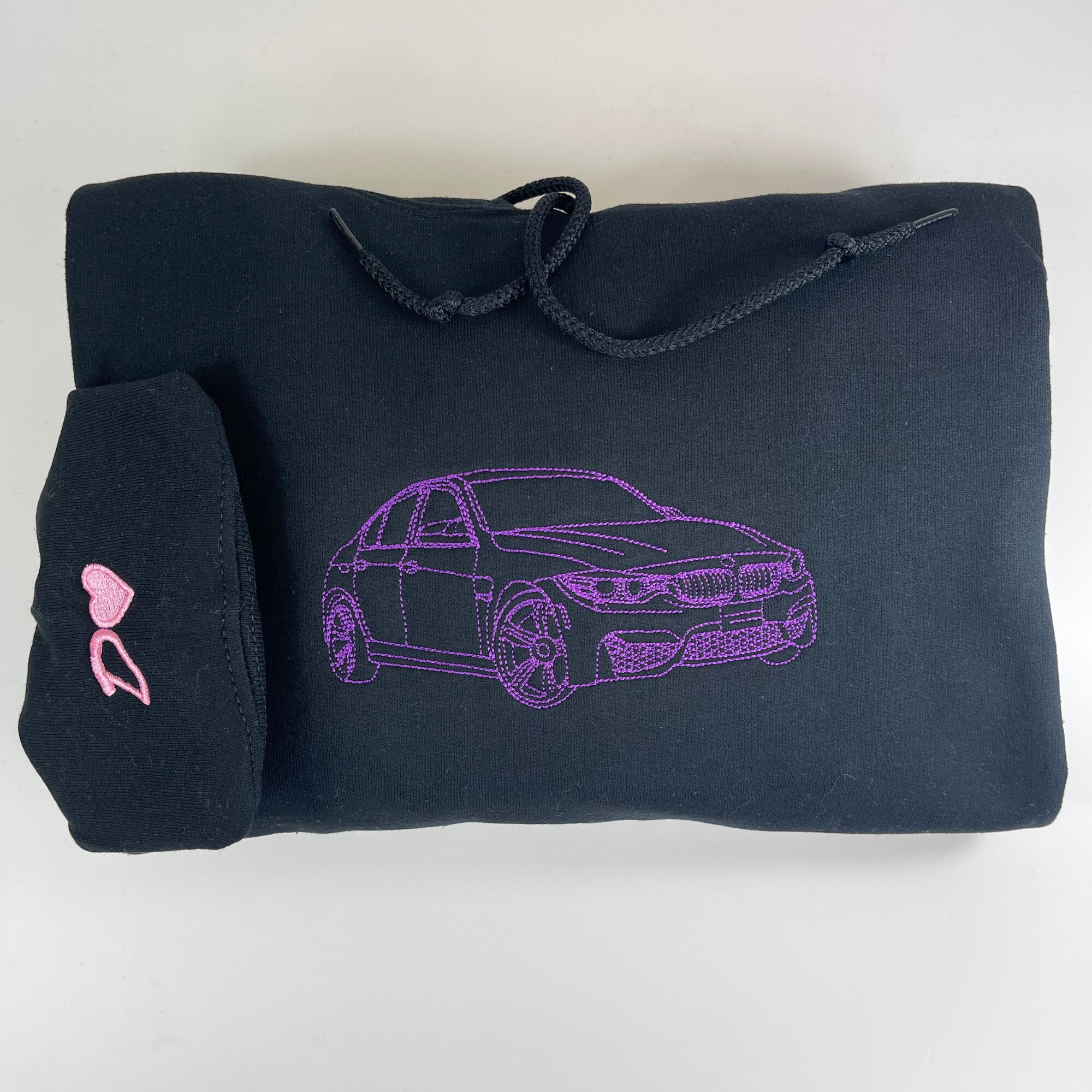 Custom Car Embroidered Hoodie, Car Hoodie, Race Cars, Dad Gift, Father ...