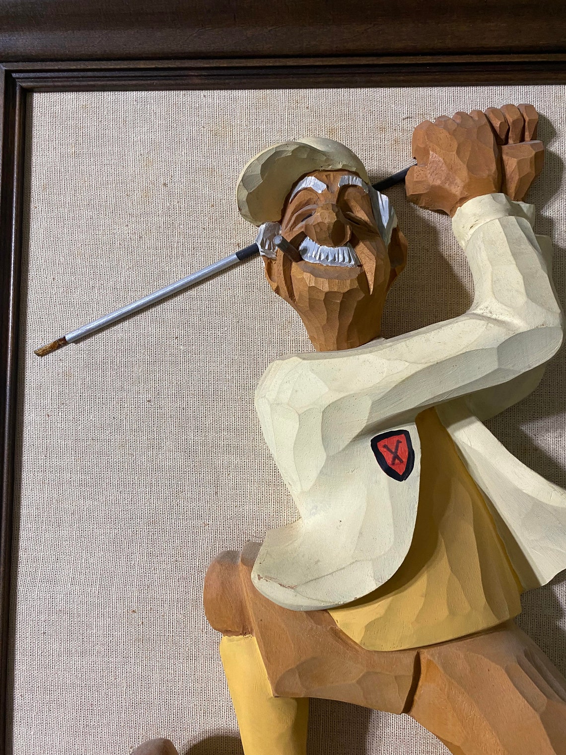 Duff Tweed Wall Carving Wood Sculpture 1970s-1980s Golfer - Etsy