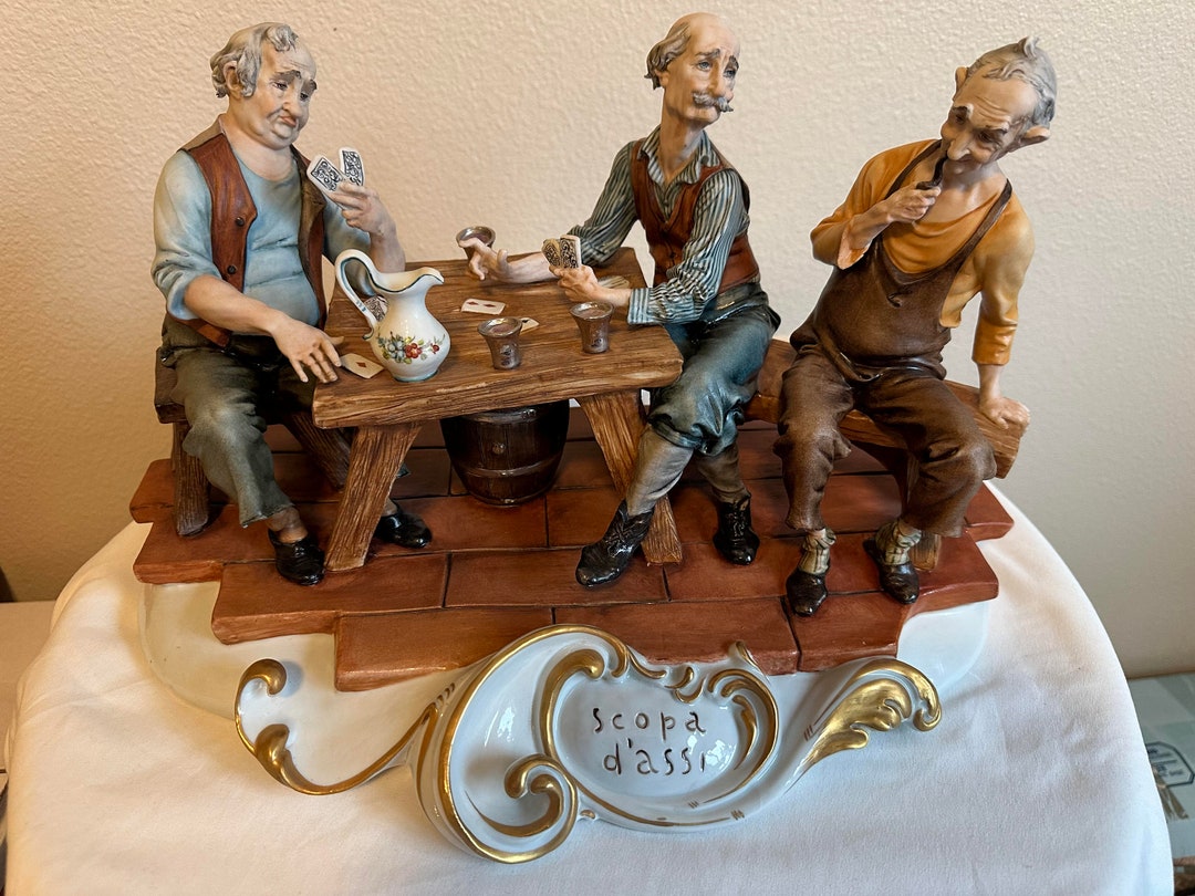 Scopa D'assi Tyche Tosca Capodimonte Italy Large Porcelain Sculpture 3 ...