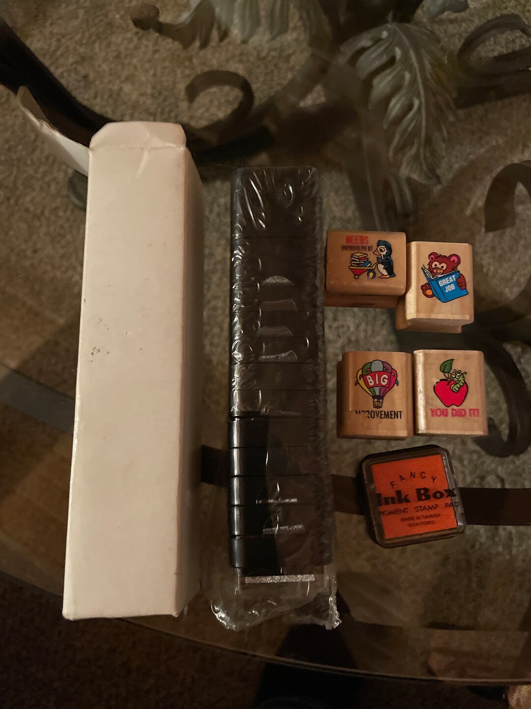 Rubber Stamp Kit Teachers With 4 Stamps and 16 Inks - Etsy