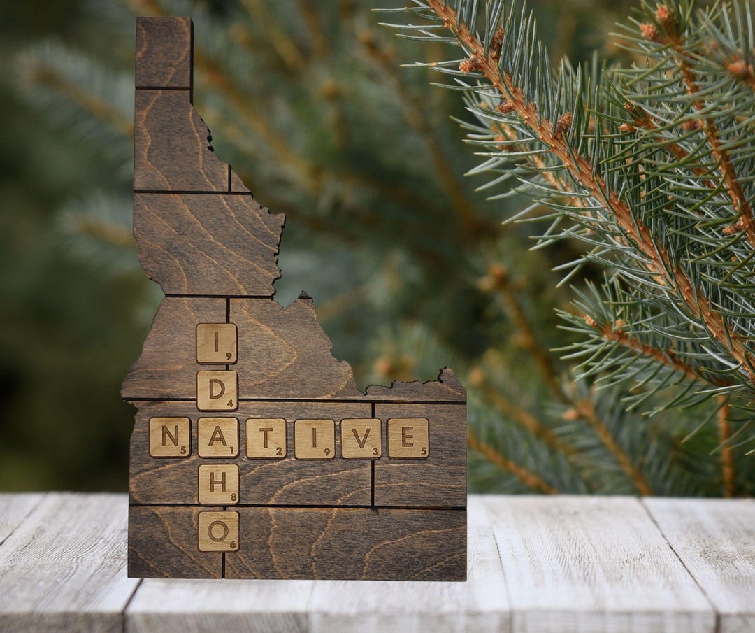 Idaho Native Accent | Rustic Laser Cut Wall & Table Decor | Unique ...