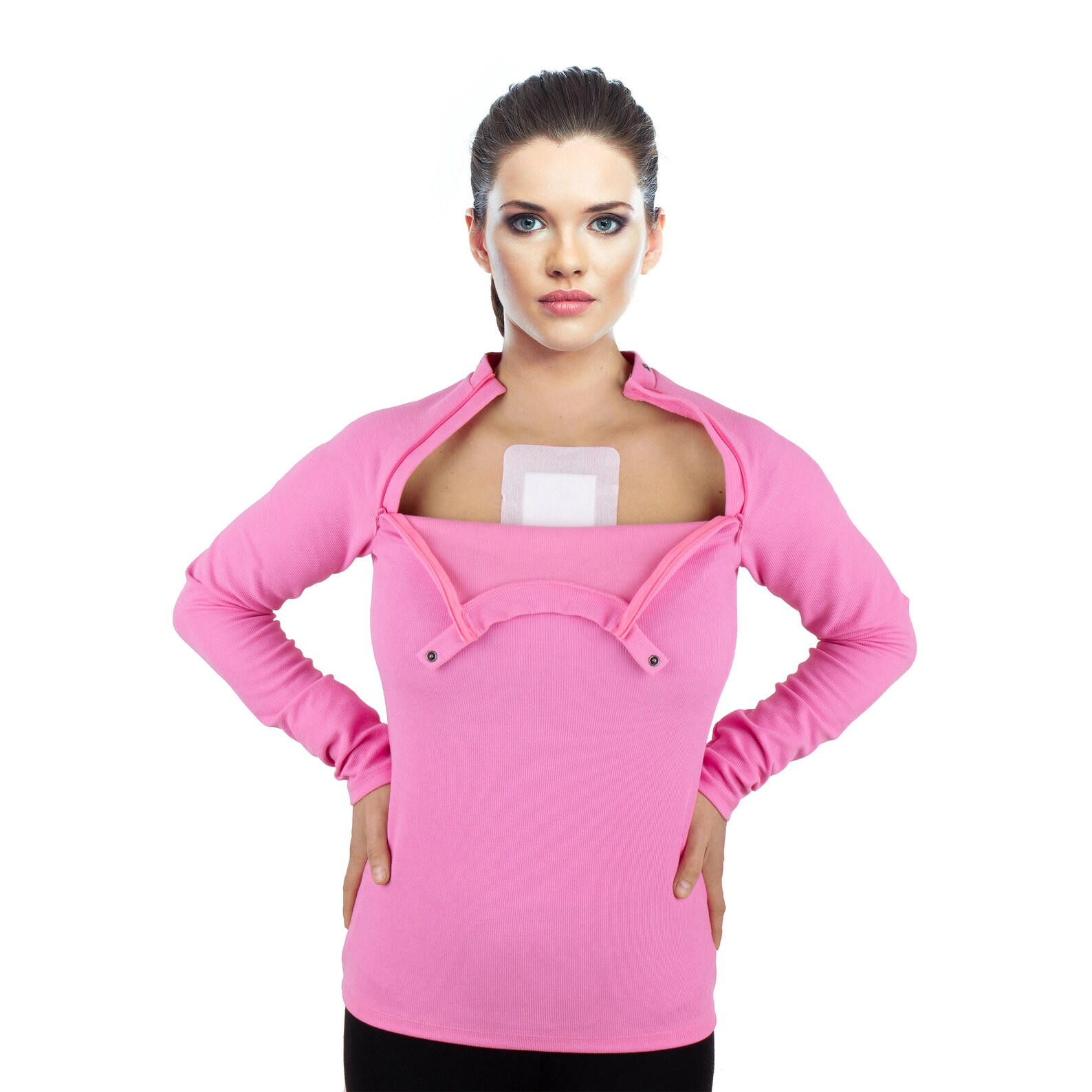Dialysis Port Access Top: Chemo Recovery Shirt With Zippers - Etsy