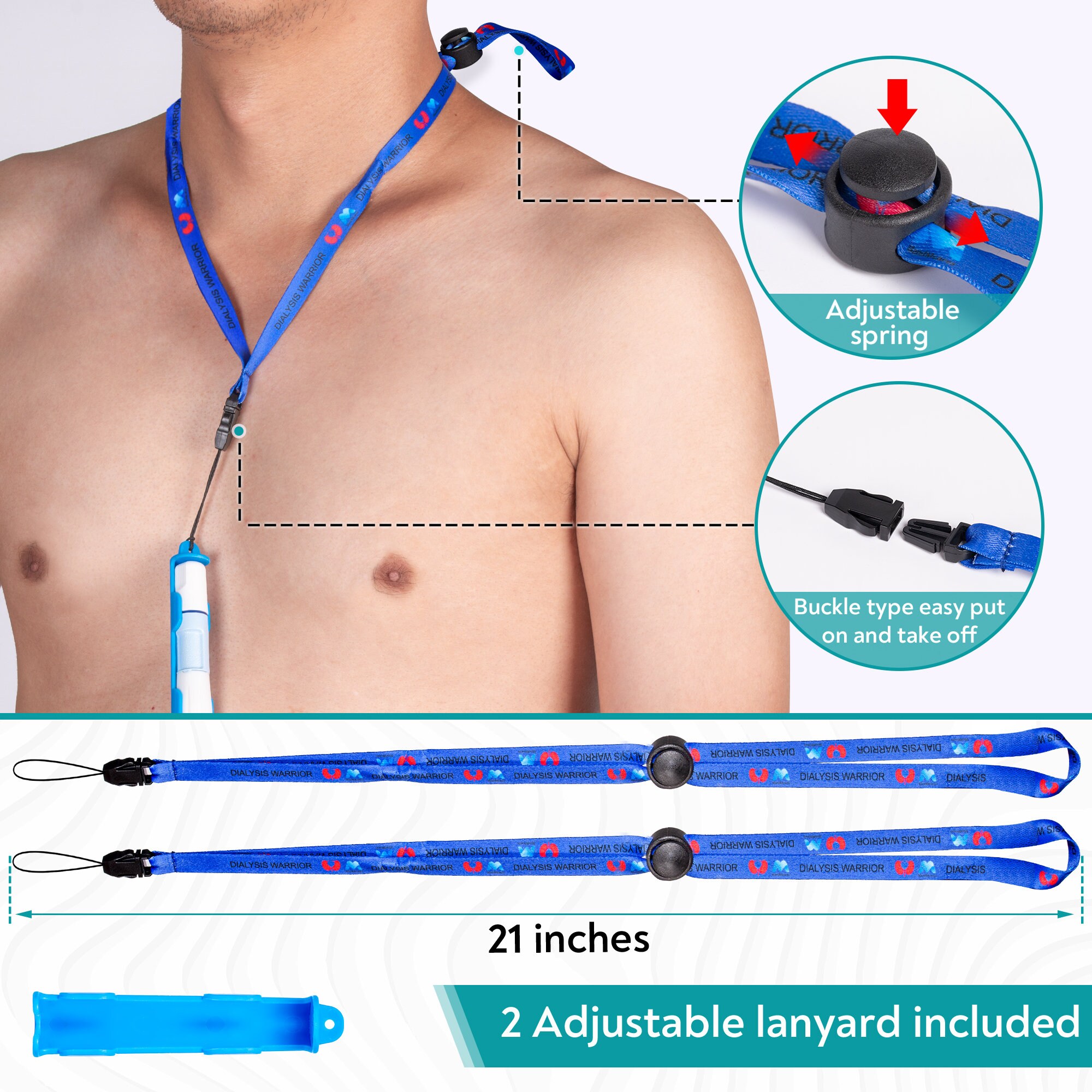 Baxter PD Transfer Set Holder With Adjustable Lanyard - Etsy