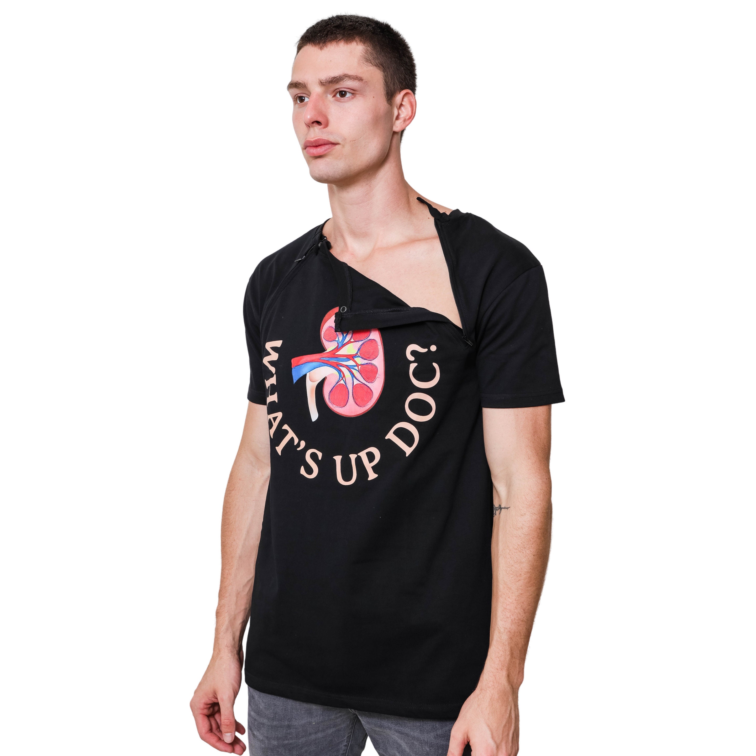 Dialysis Chest Port Catheter Access Chemotherapy Thick Warm T Shirts ...