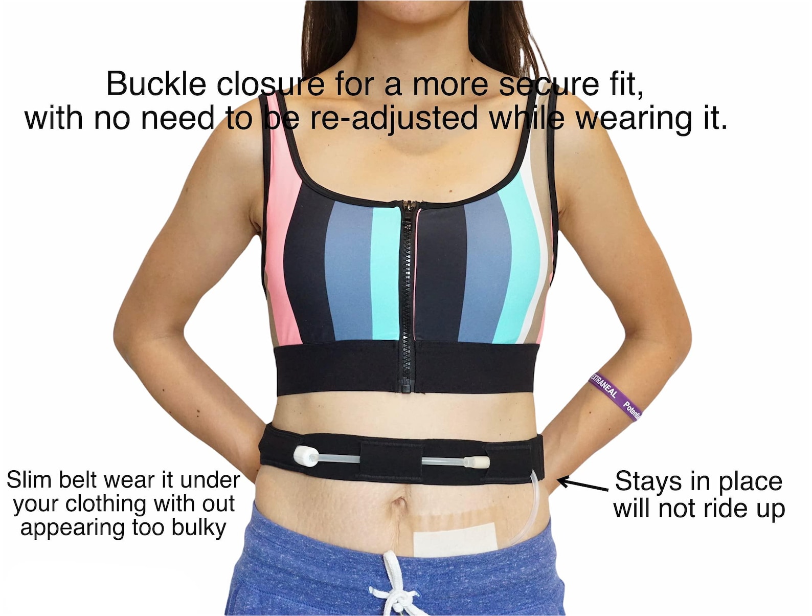 Slim Peritoneal Dialysis Belt: Skin-friendly PD Catheter Holder (25-45 ...