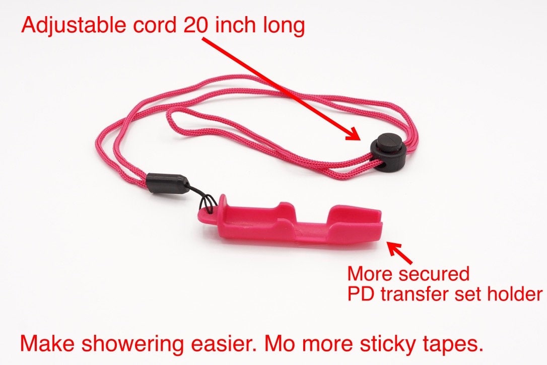 Peritoneal Dialysis Transfer Set Holder With Adjustable Necklace ...