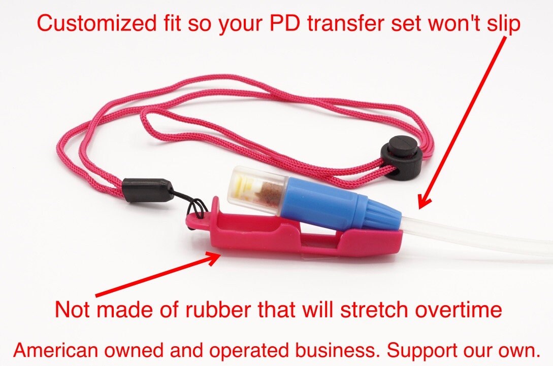 Peritoneal Dialysis Transfer Set Holder With Adjustable Necklace ...